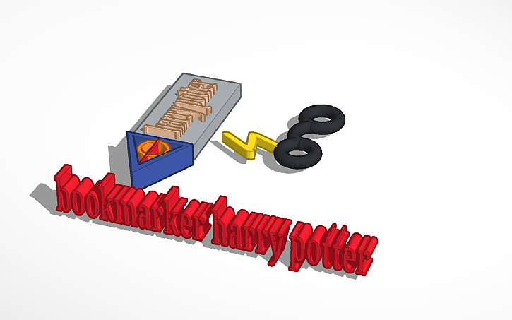 3D design bookmaker harry potter | Tinkercad