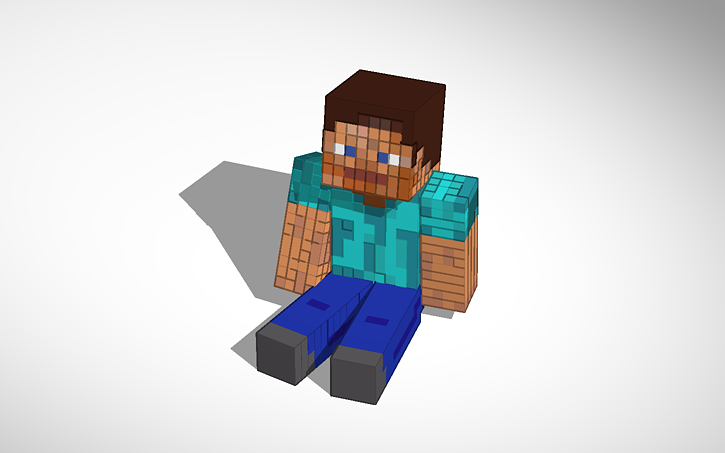 3D design Minecraft Steve | Tinkercad