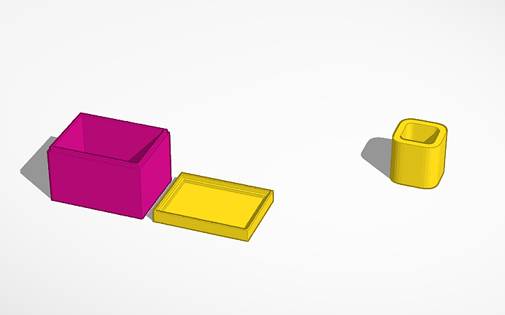 3d Design Box With Lid Tinkercad