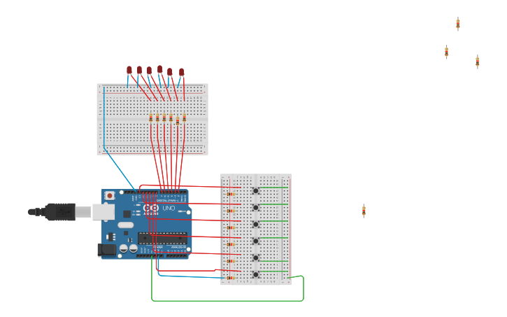 Circuit Design Whack A Mole Tinkercad