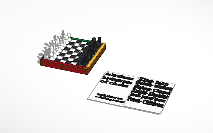 3D design Chess board - Tinkercad