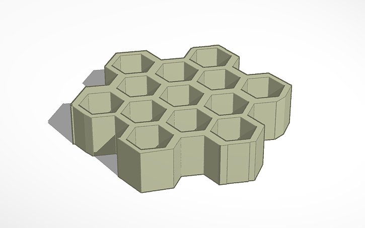3D design Honeycomb Mesh - Tinkercad