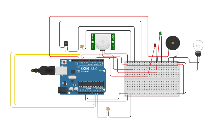 Circuit design GreenHouse - Tinkercad