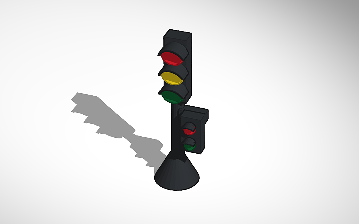 3D design SEMÁFORO - Tinkercad