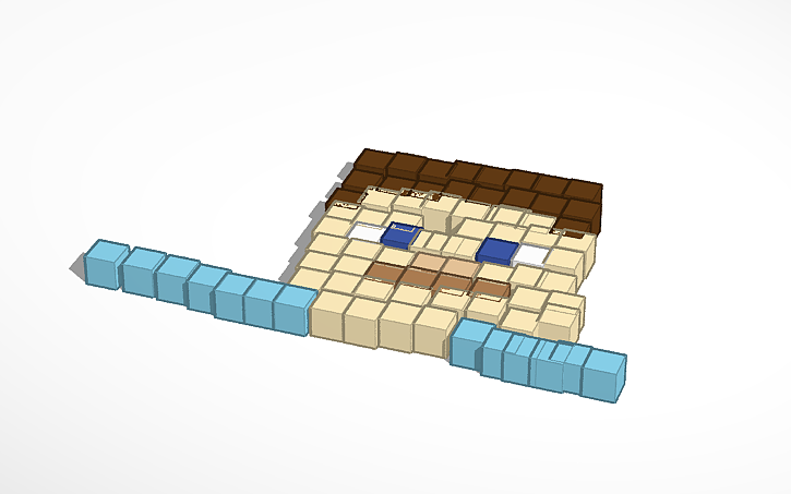 3D design Steve head and some clothes | Tinkercad