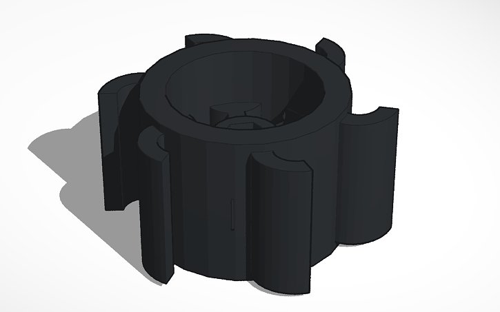 3D design paddle tire right - Tinkercad