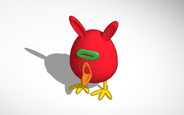 3D design autistic chicken - Tinkercad