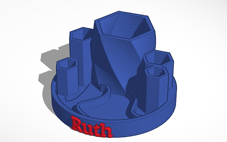 3D design Ruth Desk Tidy - Tinkercad