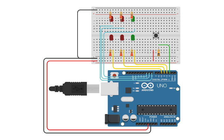 Circuit design Copy of Spaceship interface | Tinkercad