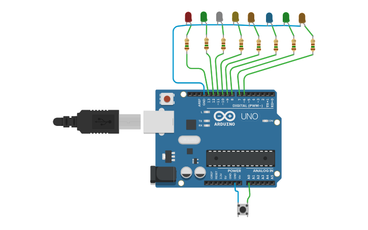 Circuit design bitRead Arduino and switch key - Tinkercad Circuit design bitRead Arduino and switch key - Tinkercad