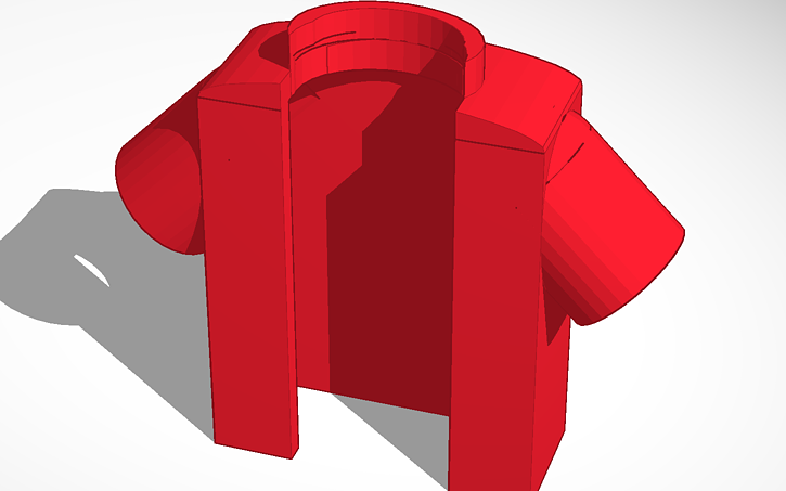 3D design Red Vest Shirt - Tinkercad