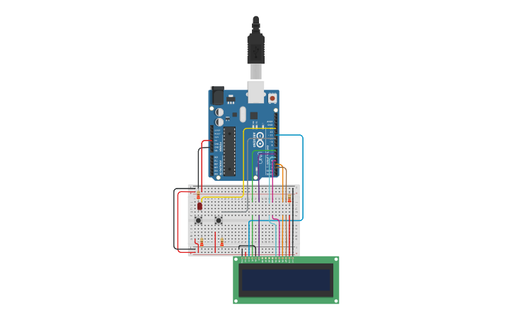 Circuit design MorseCode Decoder - Tinkercad