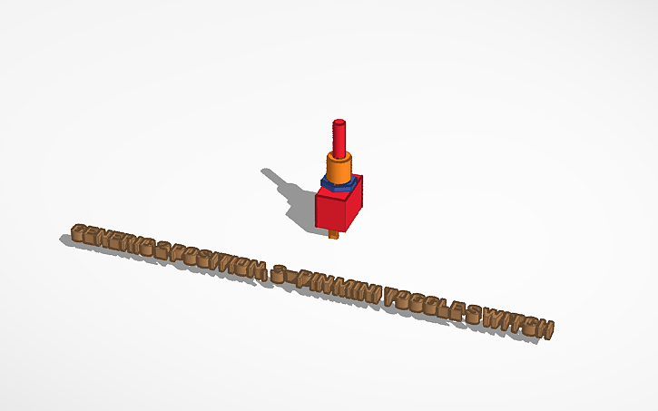 3D design Chuffnugget's Mini Toggle Switch - Tinkercad