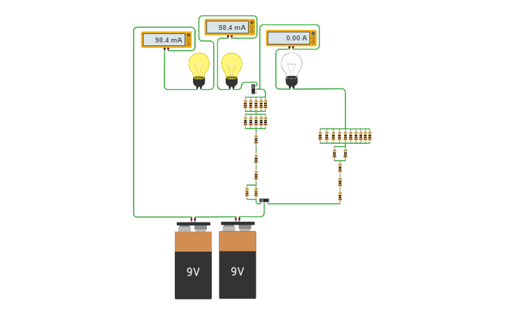 Circuit design physics circuit - Tinkercad