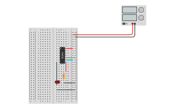 Circuit design CIRCUITO INTEGRADO 7432 - Tinkercad