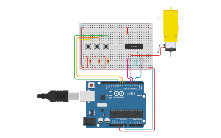 Circuit design task 1 - Tinkercad