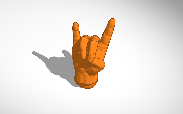 3D design Hand - Tinkercad