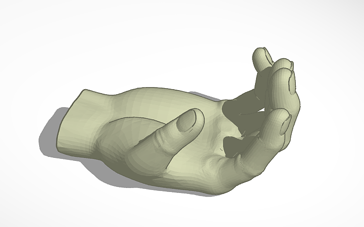 3D design Hand main - Tinkercad