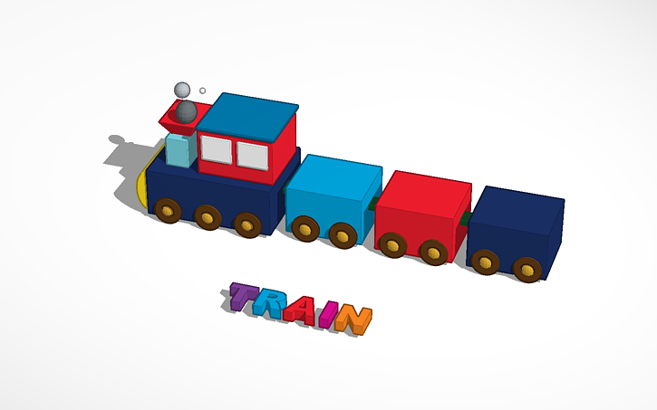 3D design Train - Tinkercad