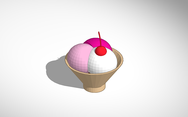 3D design Icecream - Tinkercad