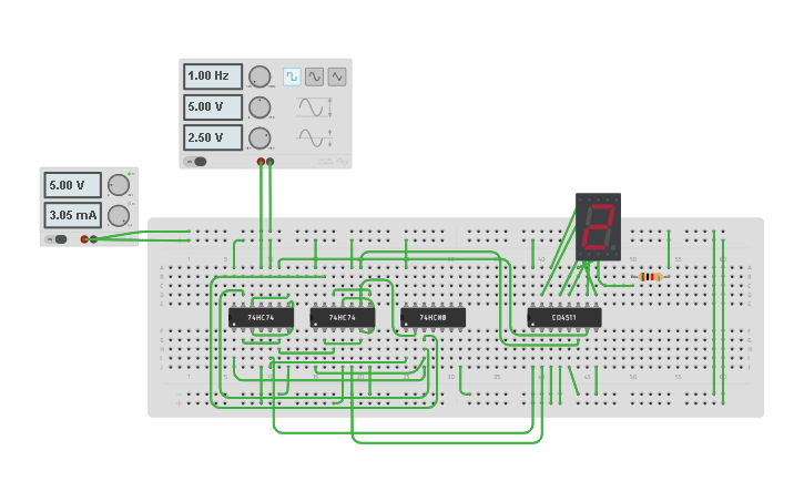 Circuit design Mach dem BCD | Tinkercad