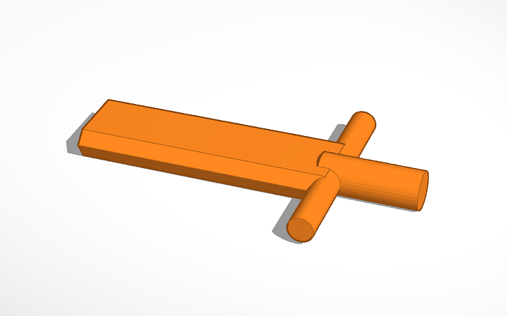 3D Design Lego Compatible Sword Tinkercad 3D Design Lego Compatible Sword Tinkercad