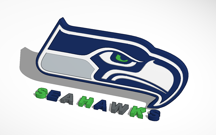 3D design Seahawks - Tinkercad