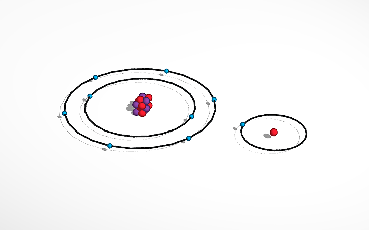 3D design Atomic Model Design | Tinkercad