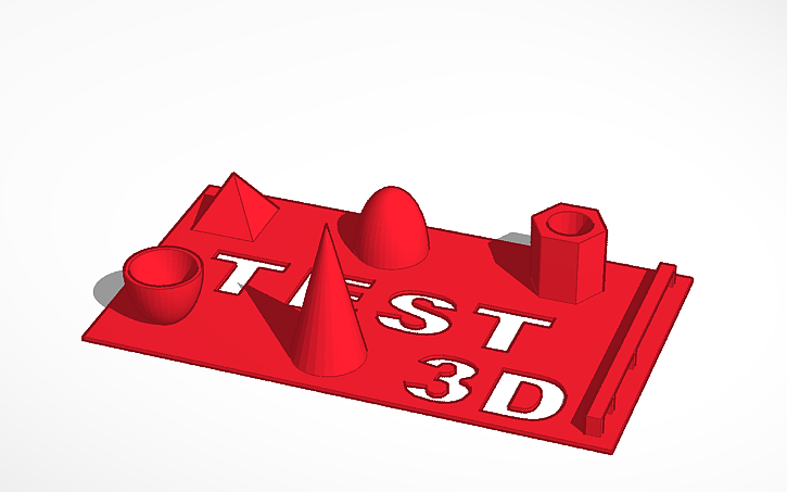 3D design test 3d - Tinkercad