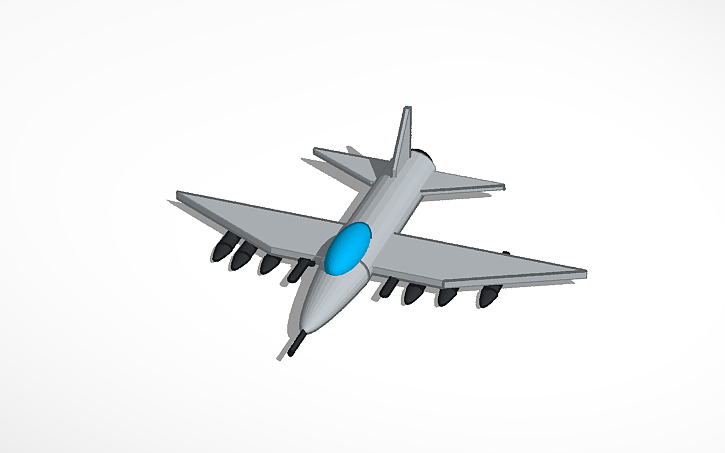 3D design F-16 fighter jet - Tinkercad