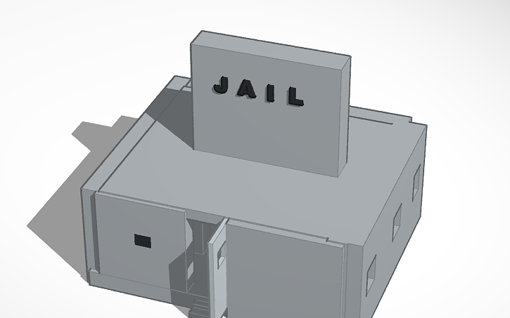3D design Jail - Tinkercad
