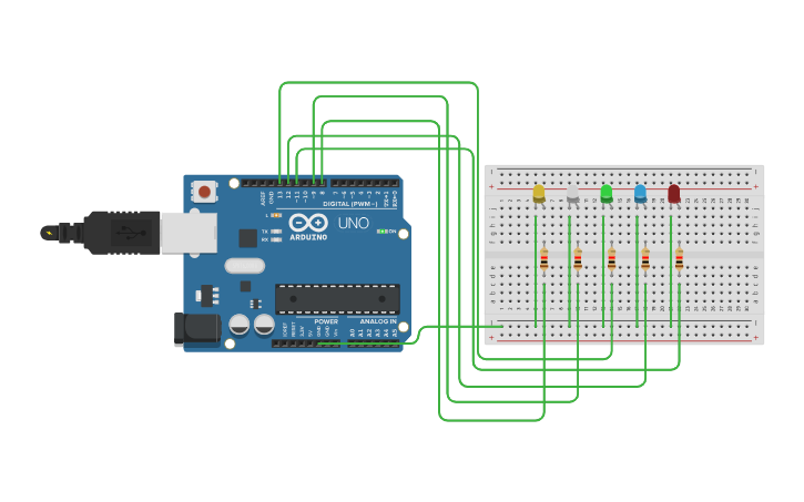 Circuit design led blink - Tinkercad