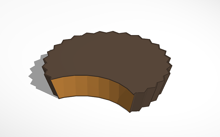 3D design Reese's Peanut Butter Cup - Tinkercad
