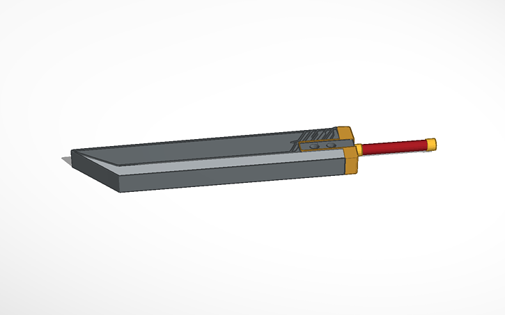 3D design Buster Sword | Tinkercad