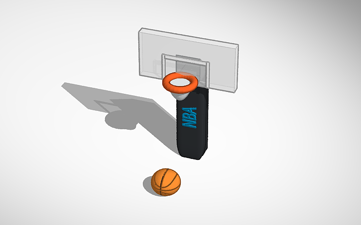 3D design NBA Basketball Goal - Tinkercad