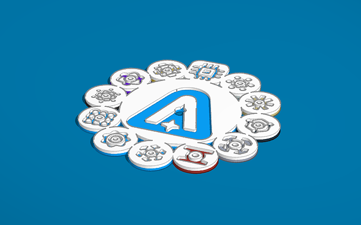 3D design Astroneer clock face - Tinkercad