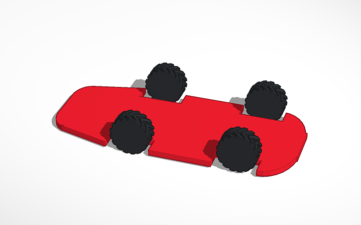 3D design car base - Tinkercad