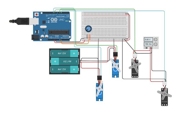 Circuit design Controle PWM | Tinkercad