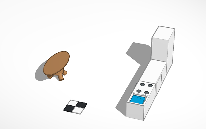 3D design kitchen - Tinkercad