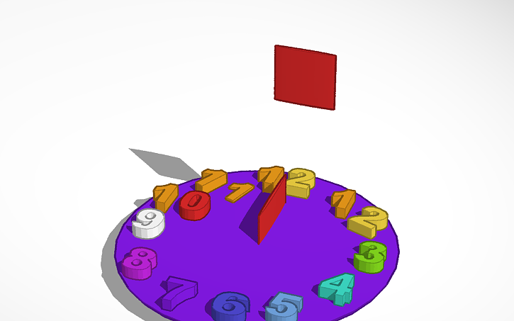 3D design Clock - Tinkercad