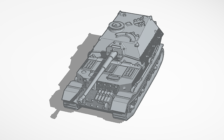 3D design Elefant/Ferdinand TD [Zimmerit] - Tinkercad