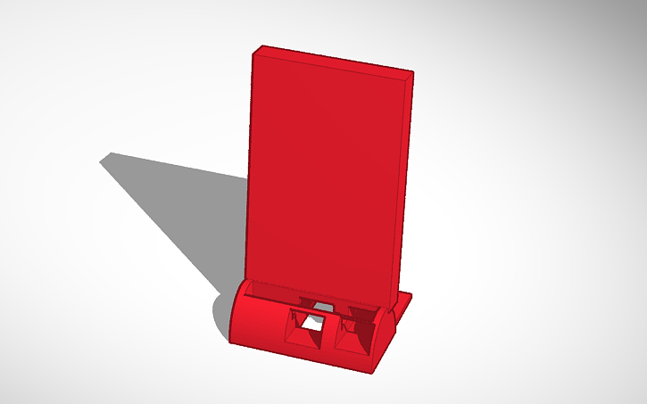 3D design phone stand | Tinkercad