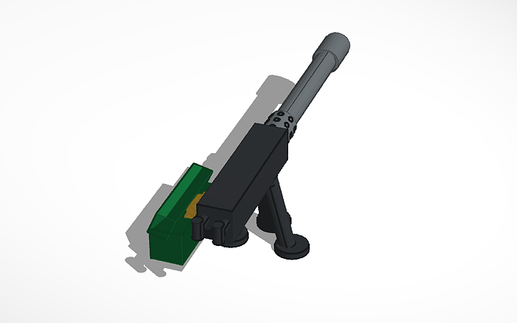 3D design Machine gun | Tinkercad