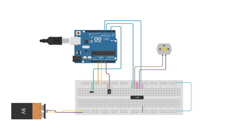 Circuit design D_123120020_NABILA PUTRI_MODUL5_SENSOR SUHU - Tinkercad Circuit design D_123120020_NABILA PUTRI_MODUL5_SENSOR SUHU - Tinkercad