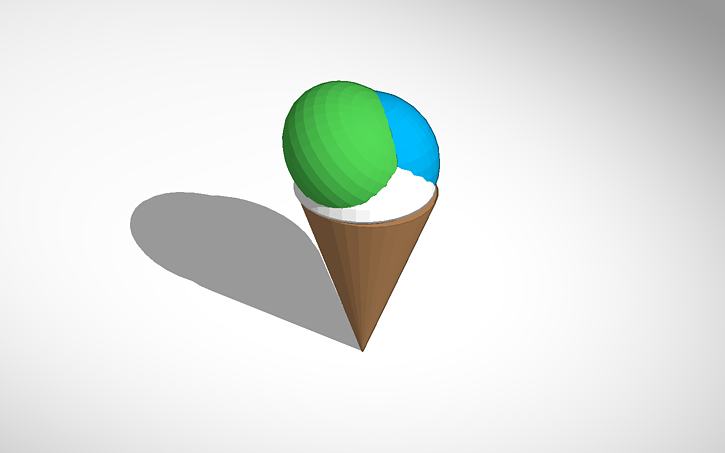 3D design Ice Cream | Tinkercad