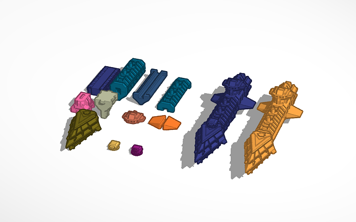 3D design Chaos Light Cruisers Warhammer 40k BFG | Tinkercad