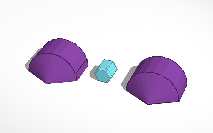 3D design hex sphericon - Tinkercad