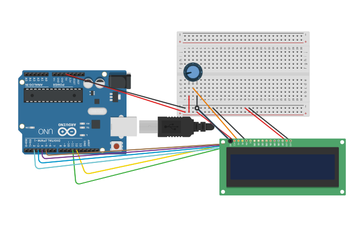Circuit design lcd | Tinkercad