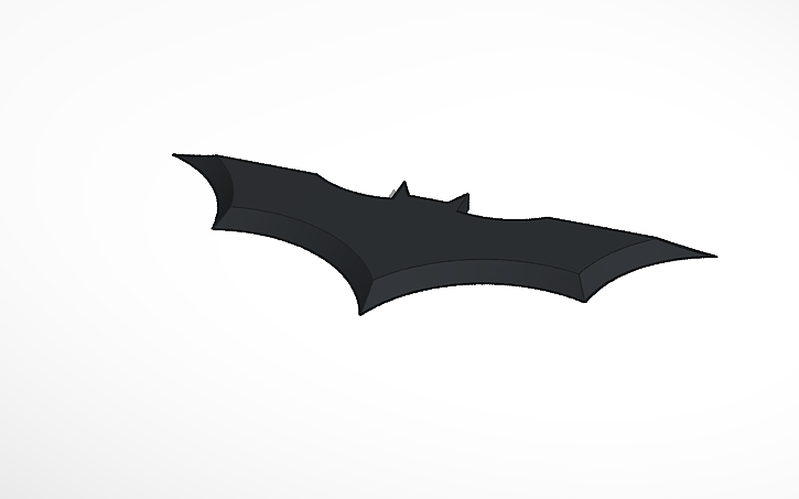 3D design Bat symbol - Tinkercad
