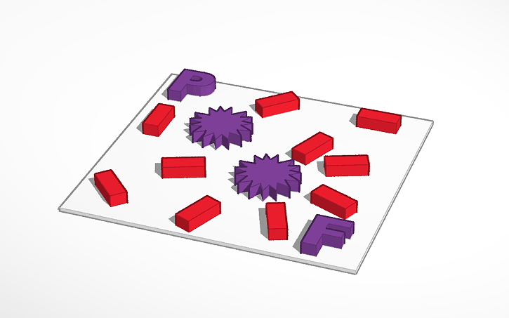 3D design Ellie's Poof Logo/ Wednesday | Tinkercad